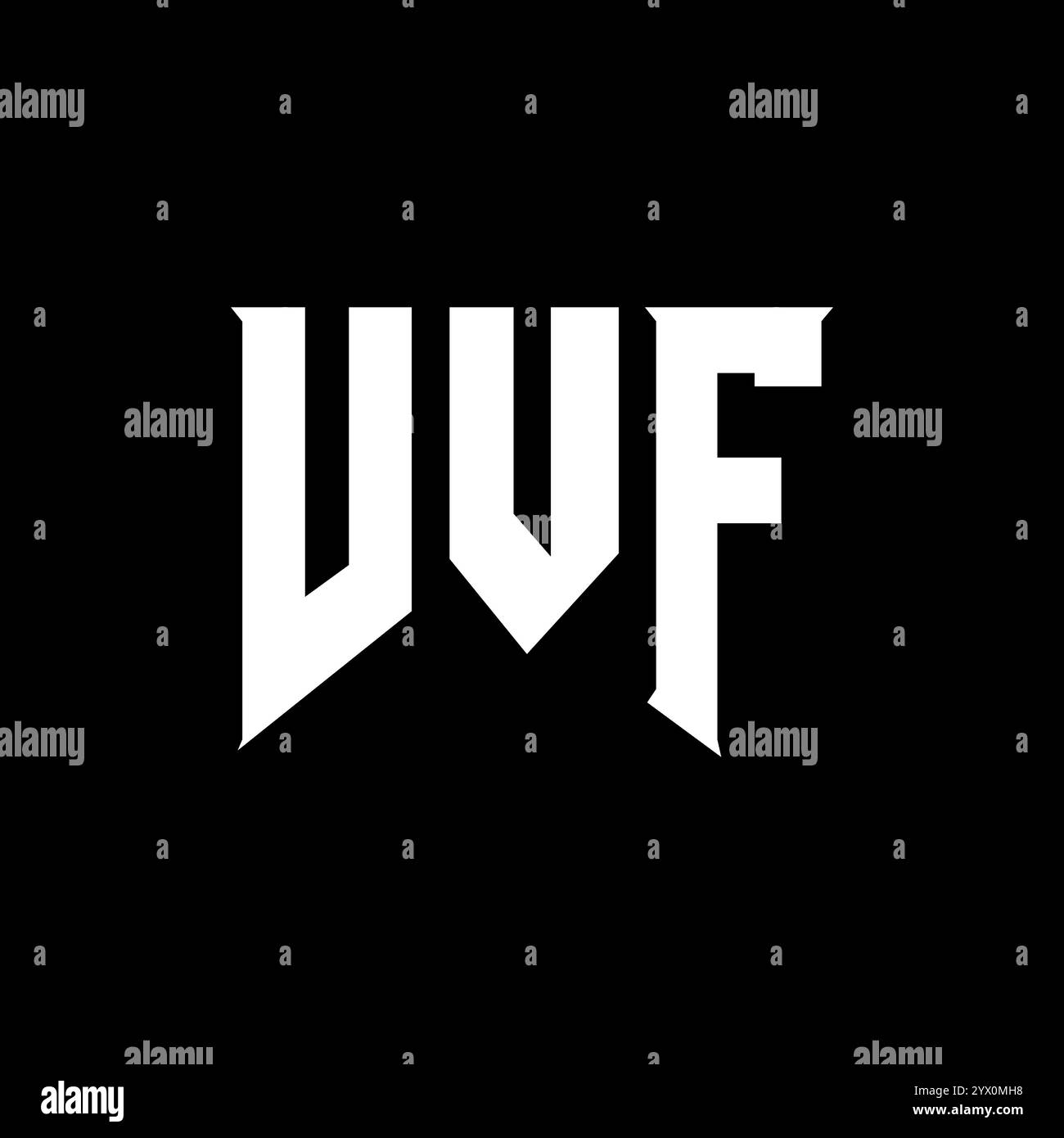 VVF letter logo design for technology company. VVF logo design black and white color combination ...