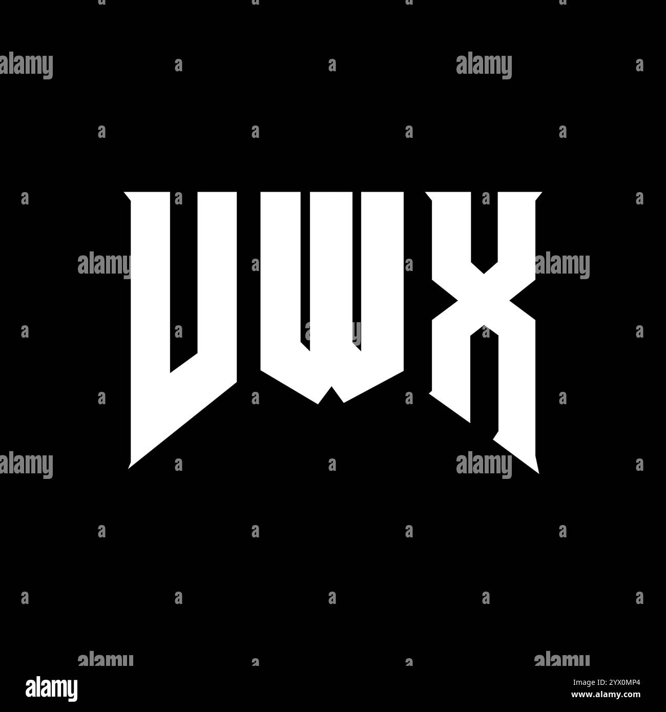 VWX letter logo design for technology company. VWX logo design black ...