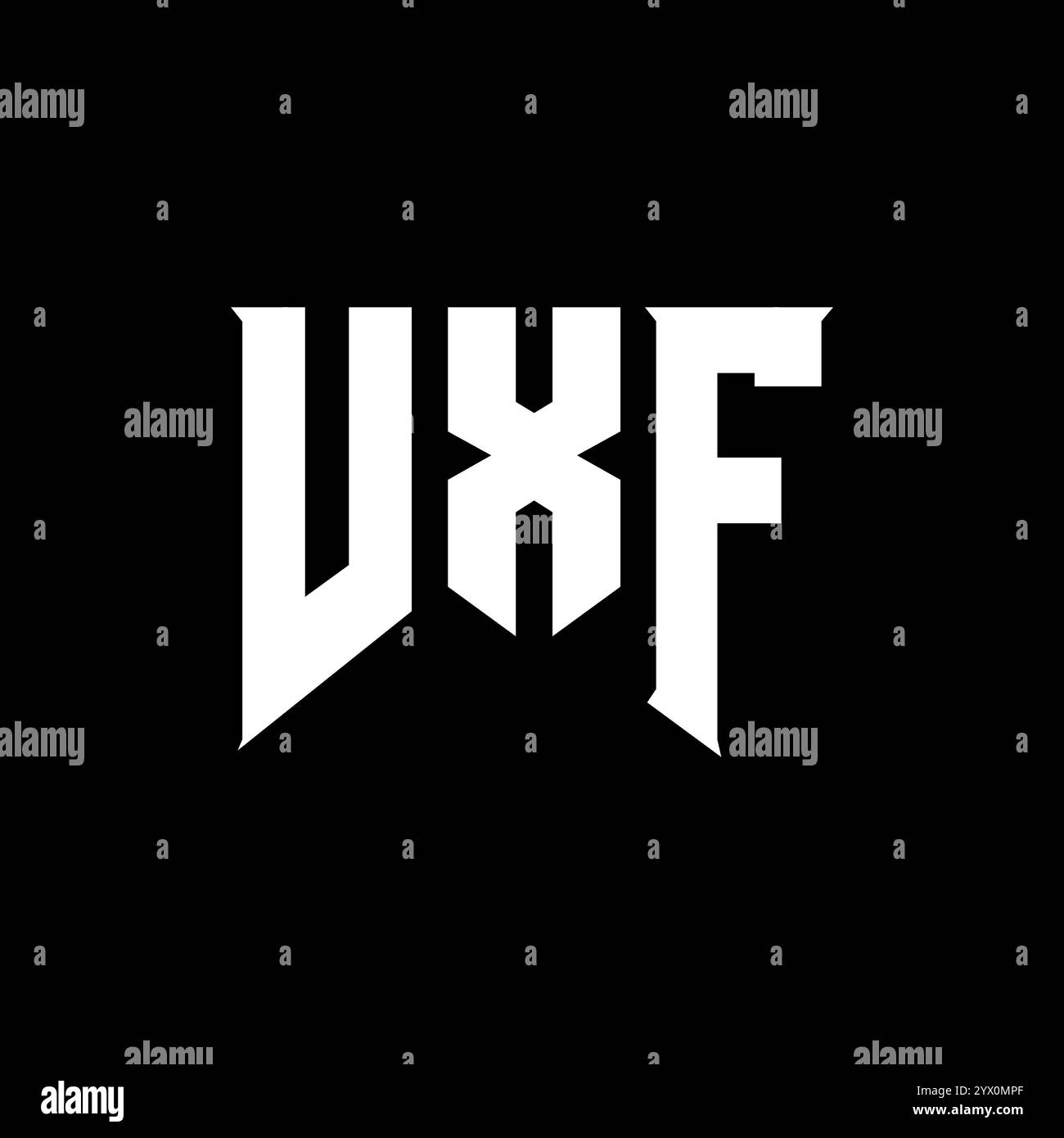 VXF letter logo design for technology company. VXF logo design black ...