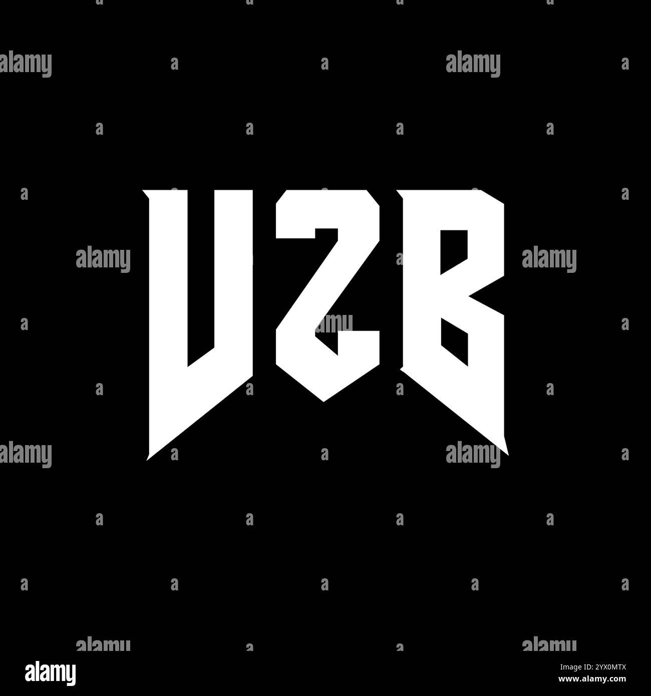 VZB letter logo design for technology company. VZB logo design black ...