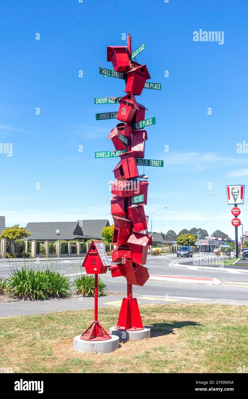 Kaiapoi Letterbox Sculpture, Williams Street, Kaiapoi, Canterbury ...