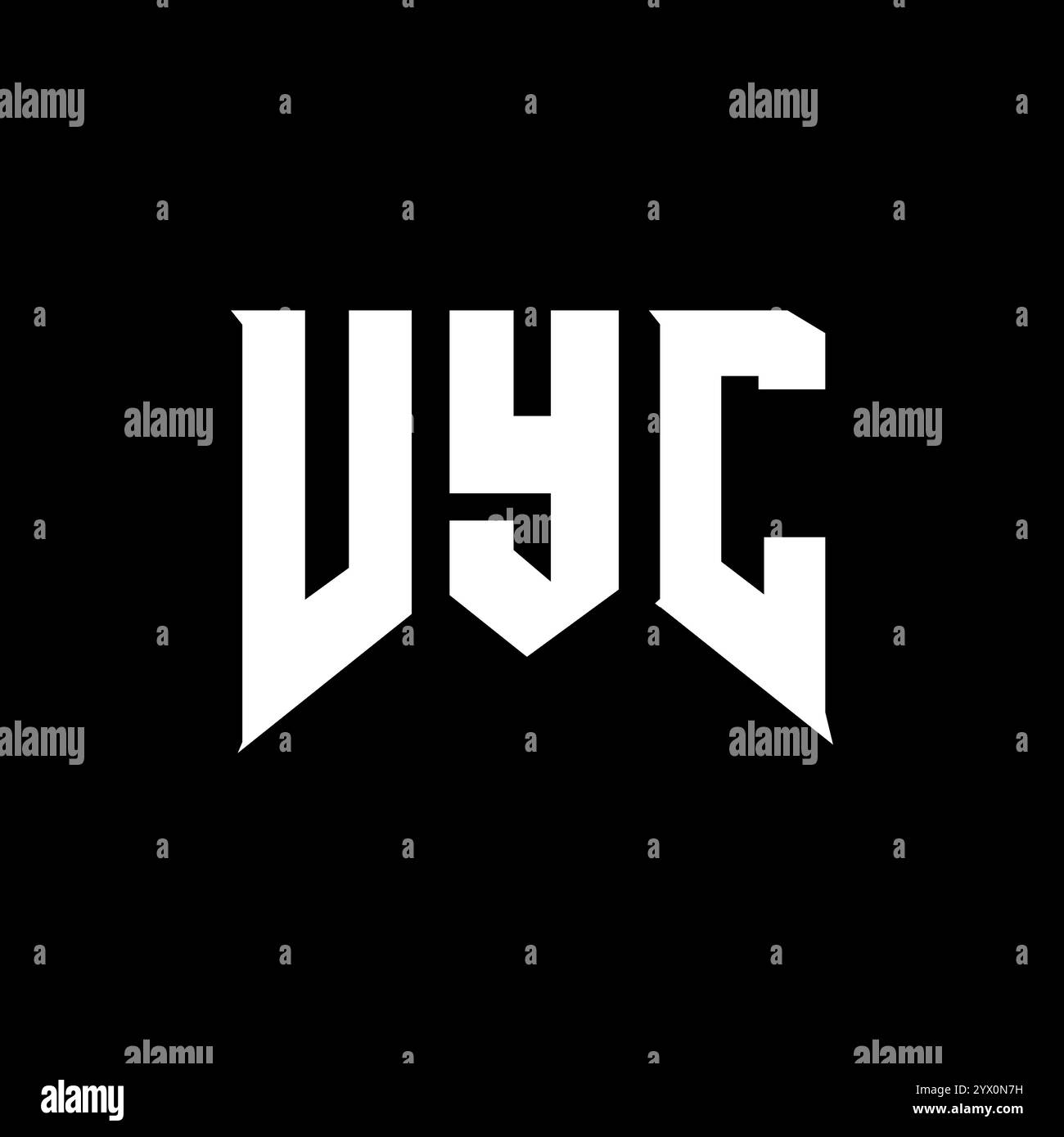 VYC letter logo design for technology company. VYC logo design black ...