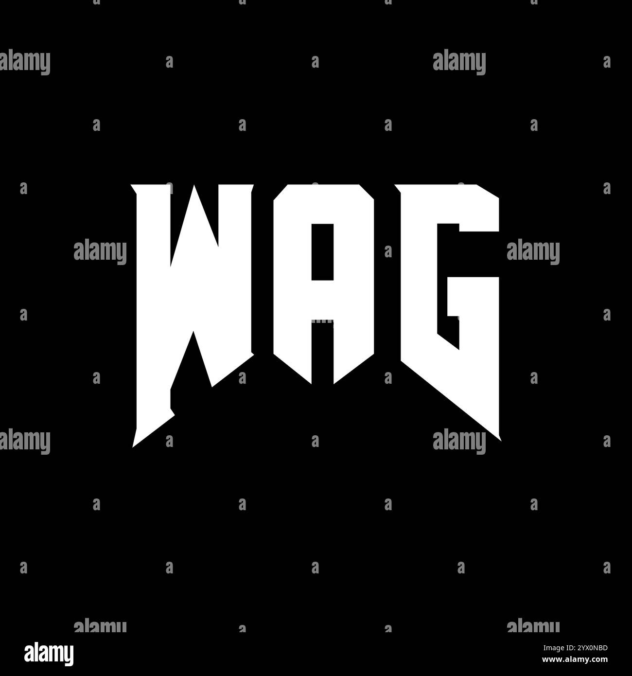 WAG letter logo design for technology company. WAG logo design black ... WAG letter logo design for technology company. WAG logo design black ...