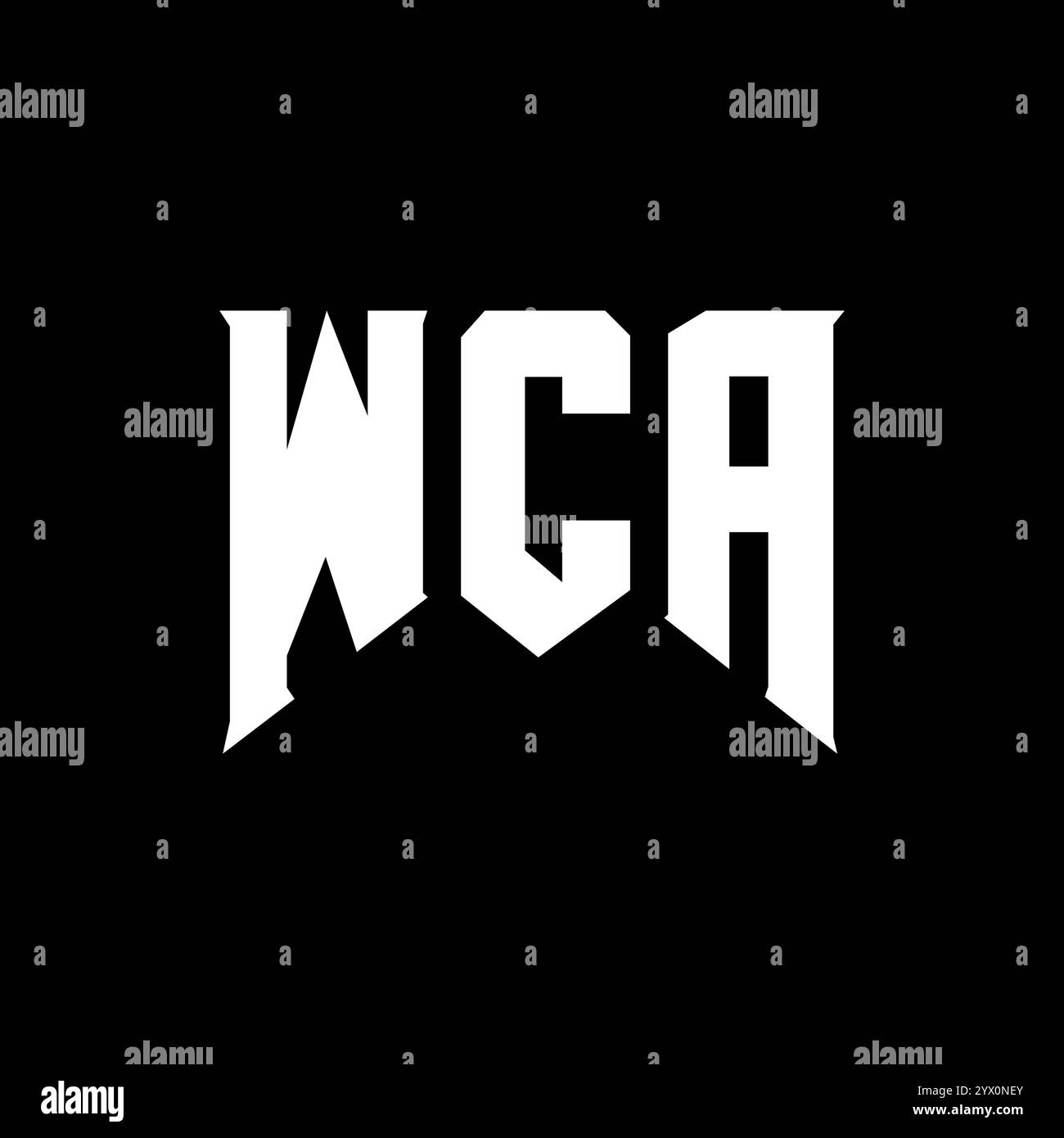 WCA letter logo design for technology company. WCA logo design black ...