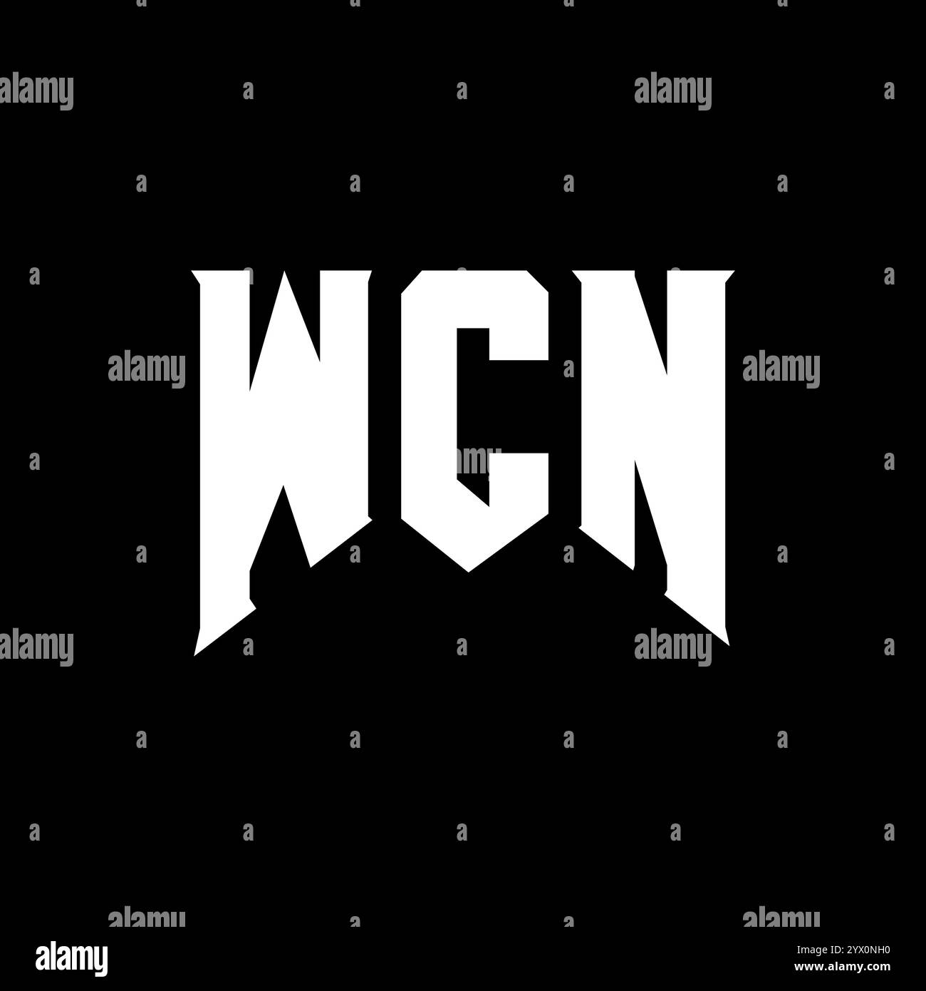 WCN letter logo design for technology company. WCN logo design black ...