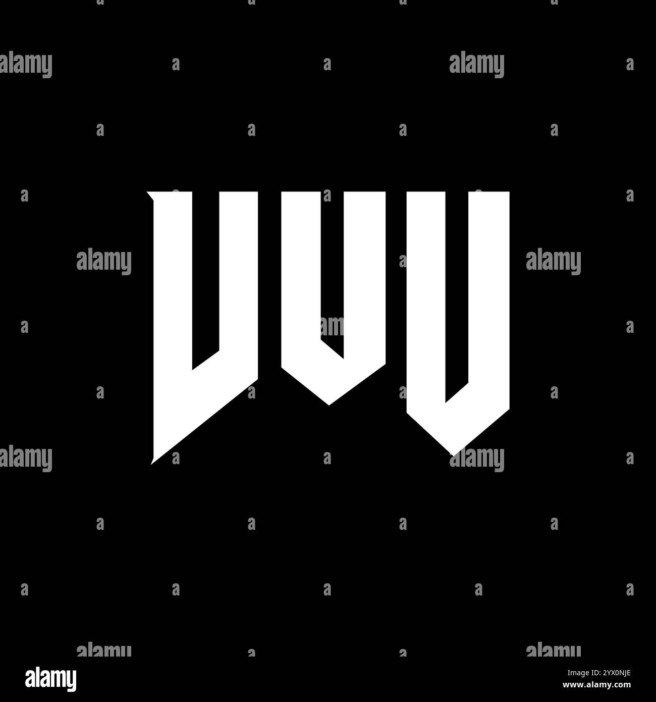 VUU letter logo design for technology company. VUU logo design black ...