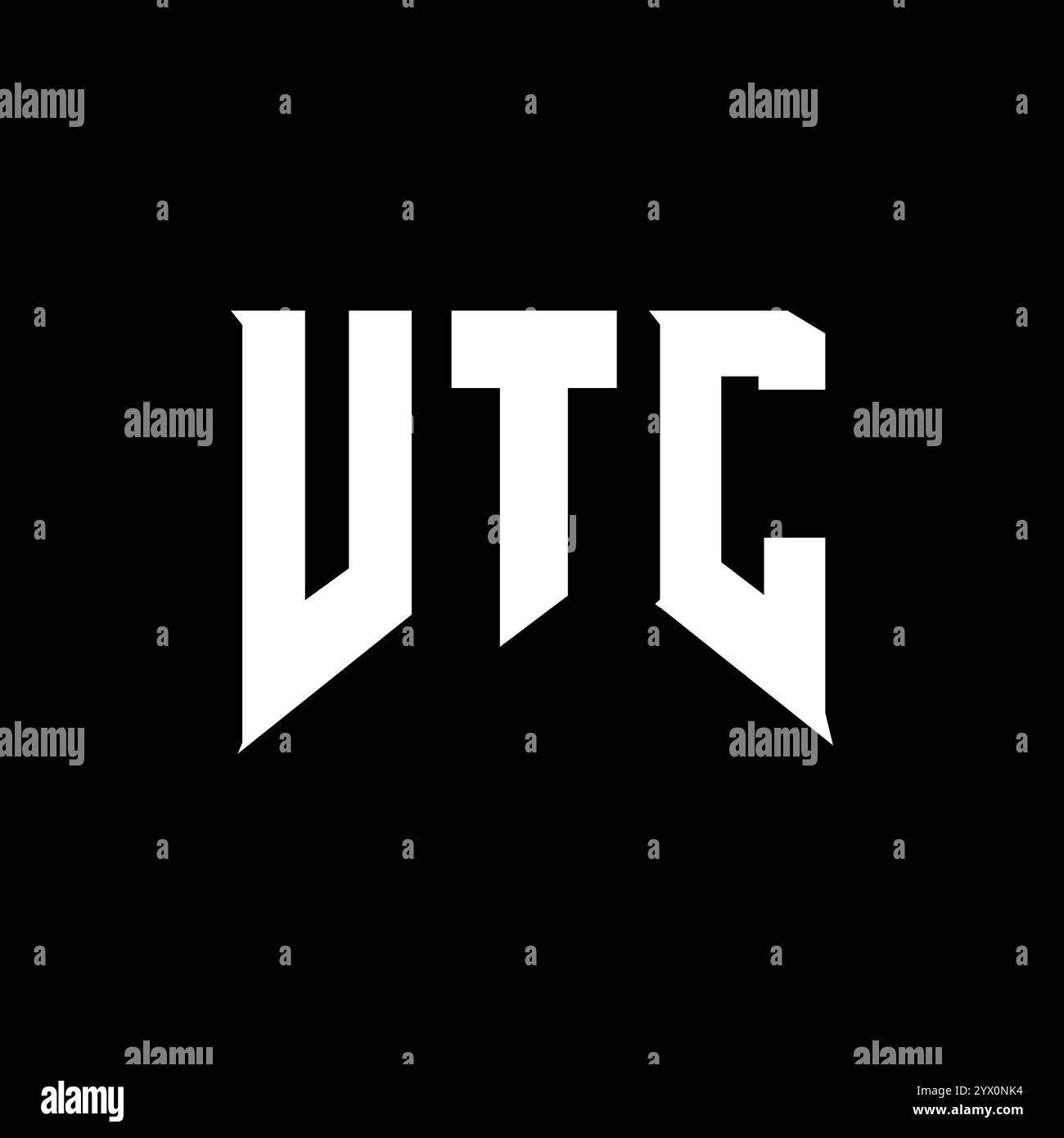 VTC letter logo design for technology company. VTC logo design black ...