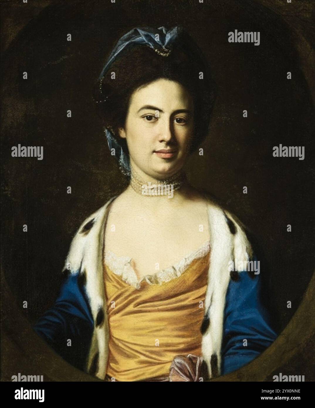 Anne Boutineau Robinson by John Singleton Copley, 1769 Stock Photo - Alamy