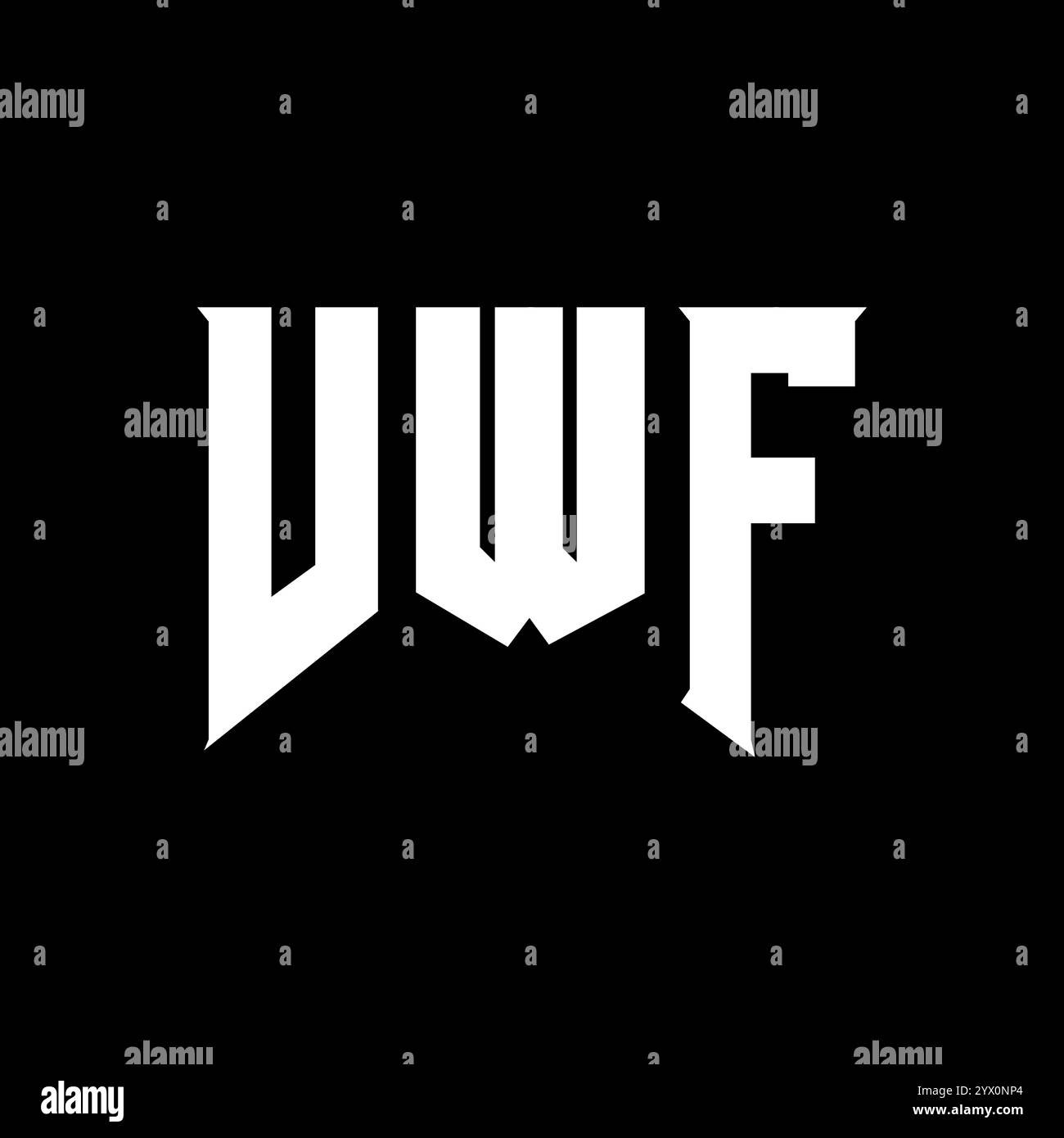 VWF letter logo design for technology company. VWF logo design black ...