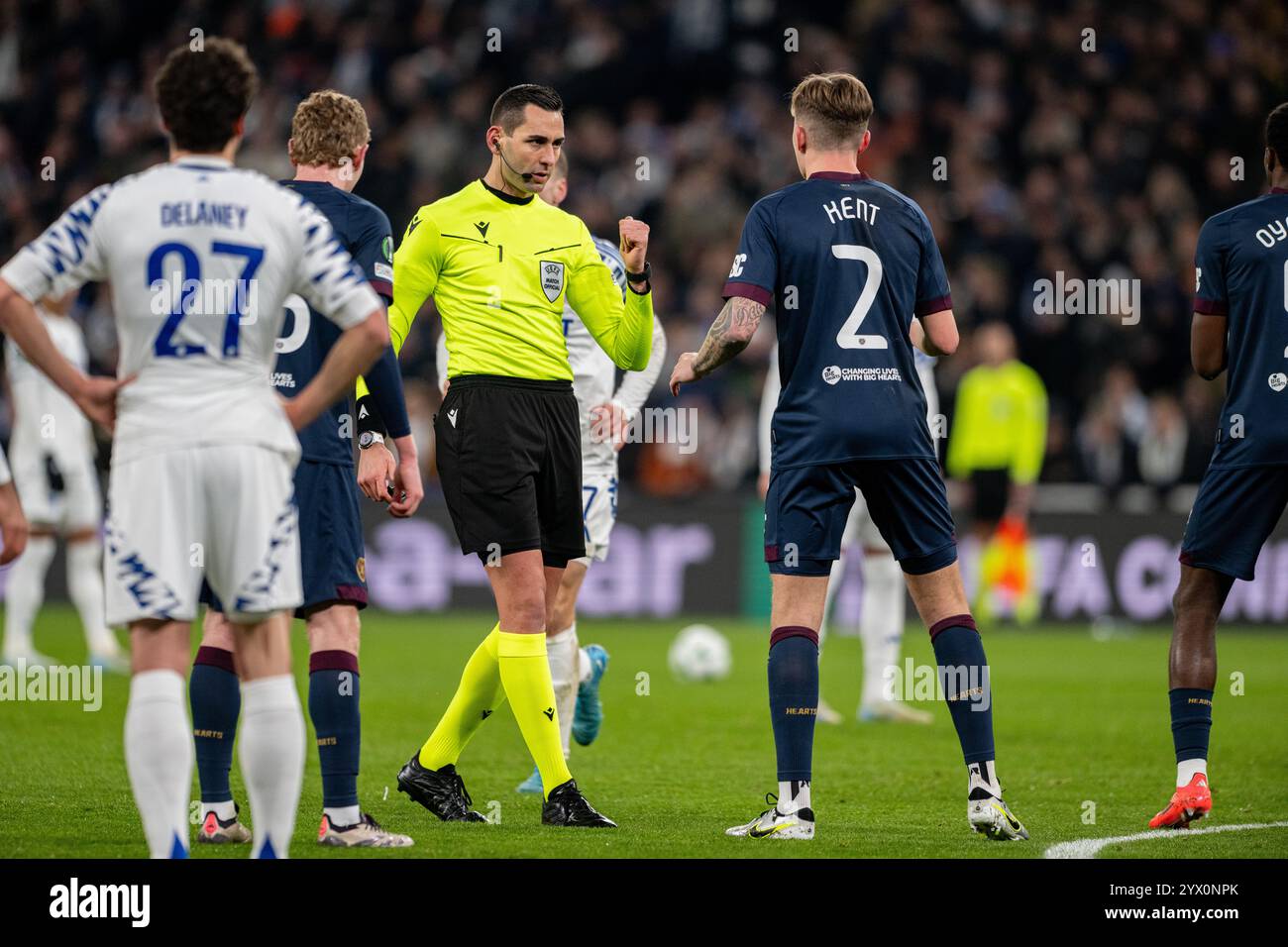 Copenhagen, Denmark. 12th Dec, 2024. Referee Andrea Colombo seen during ...