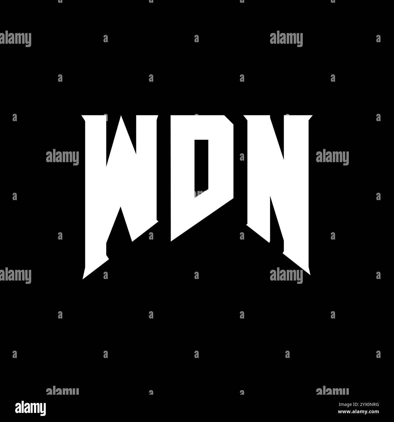 WDN letter logo design for technology company. WDN logo design black ...