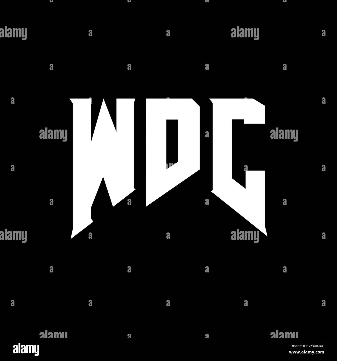 WDC letter logo design for technology company. WDC logo design black ...