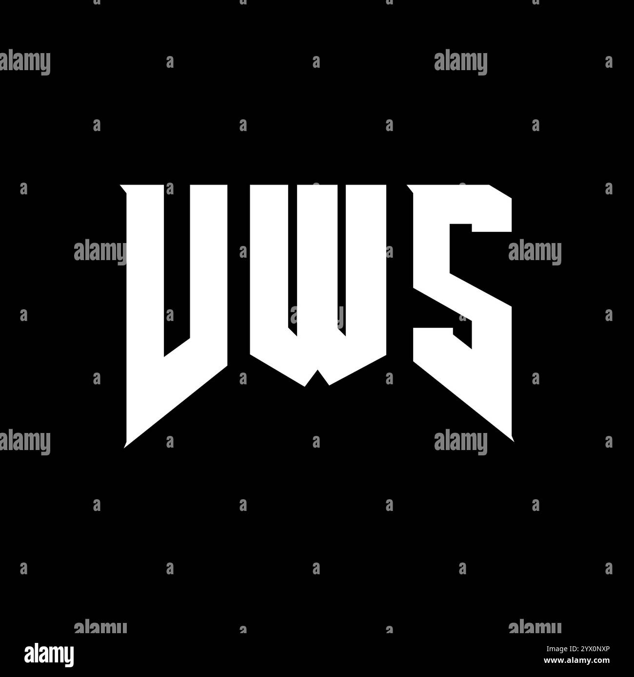 VWS letter logo design for technology company. VWS logo design black ...