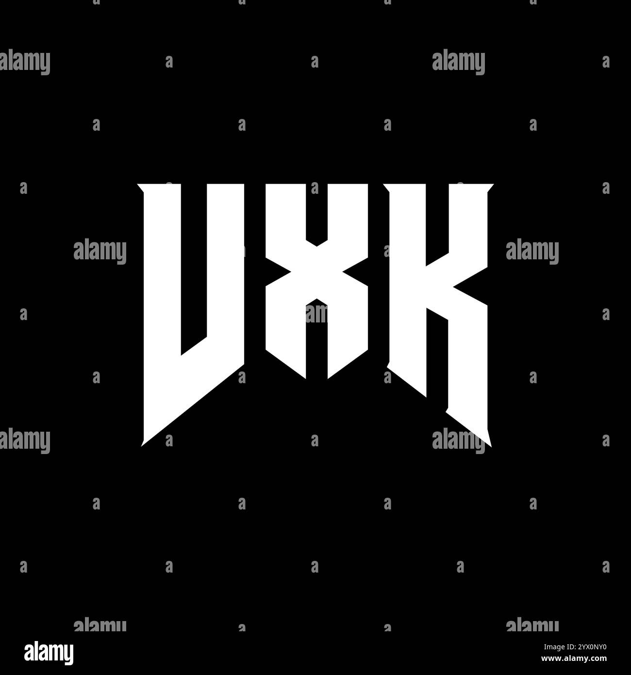Vxk minimalist logo Stock Vector Images - Alamy