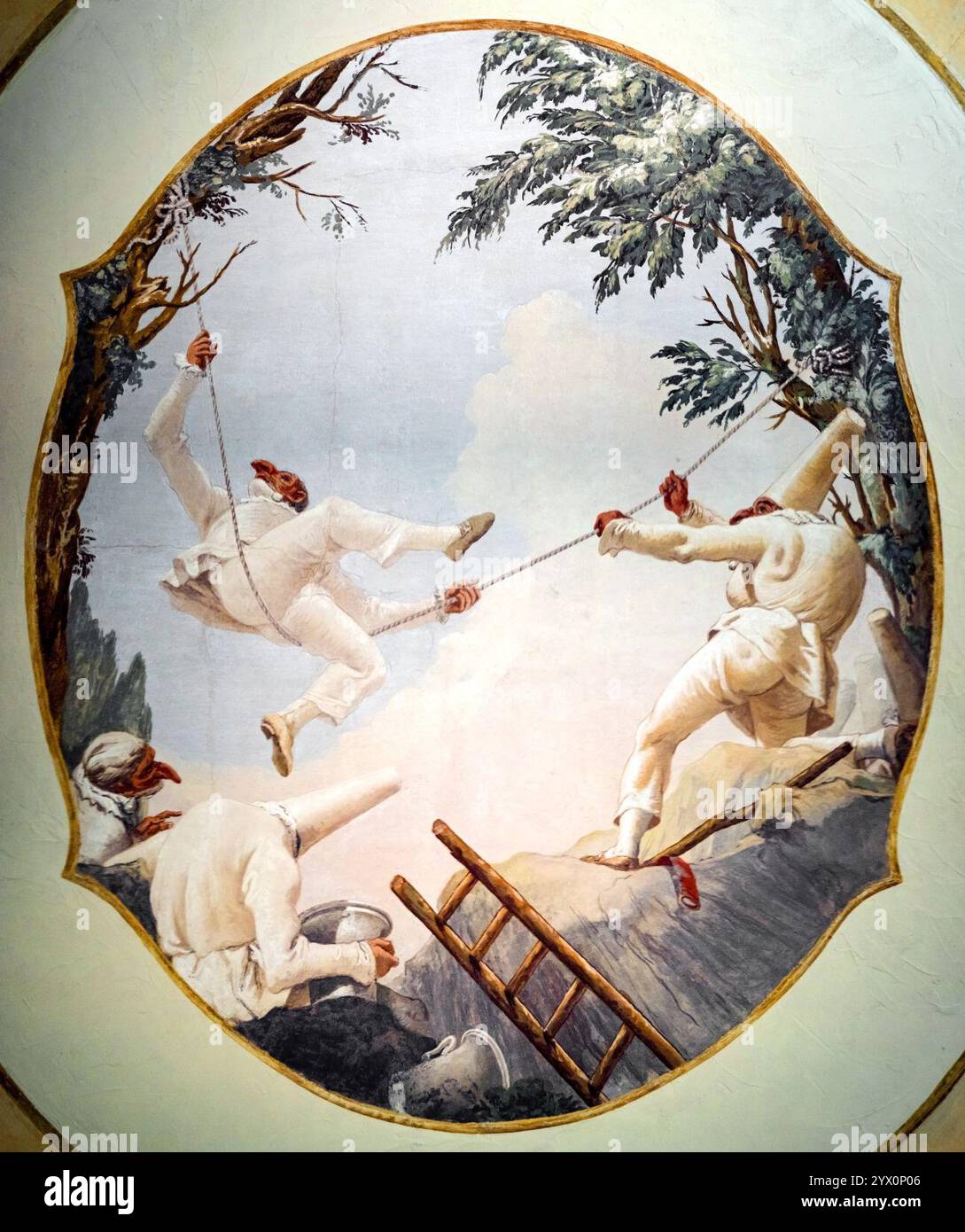Ca' Rezzonico - Altalena dei pulcinelli - Giandomenico Tiepolo Stock ...