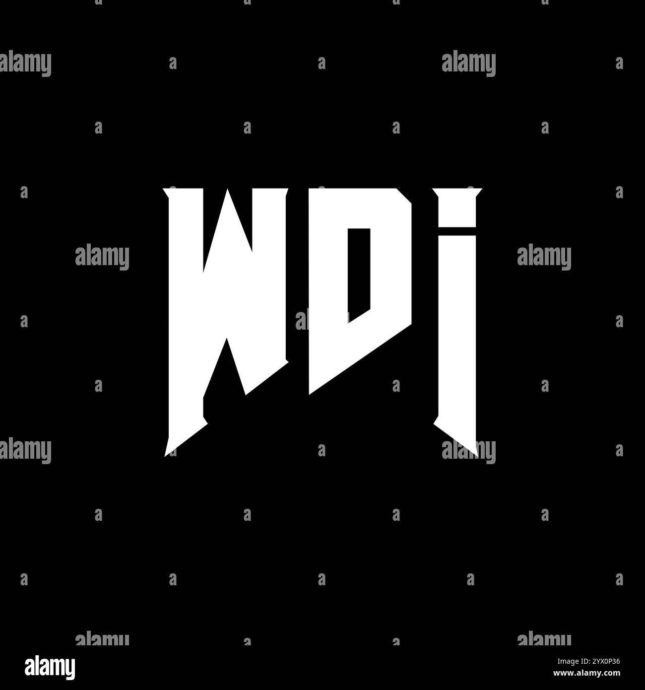 WDI letter logo design for technology company. WDI logo design black ...