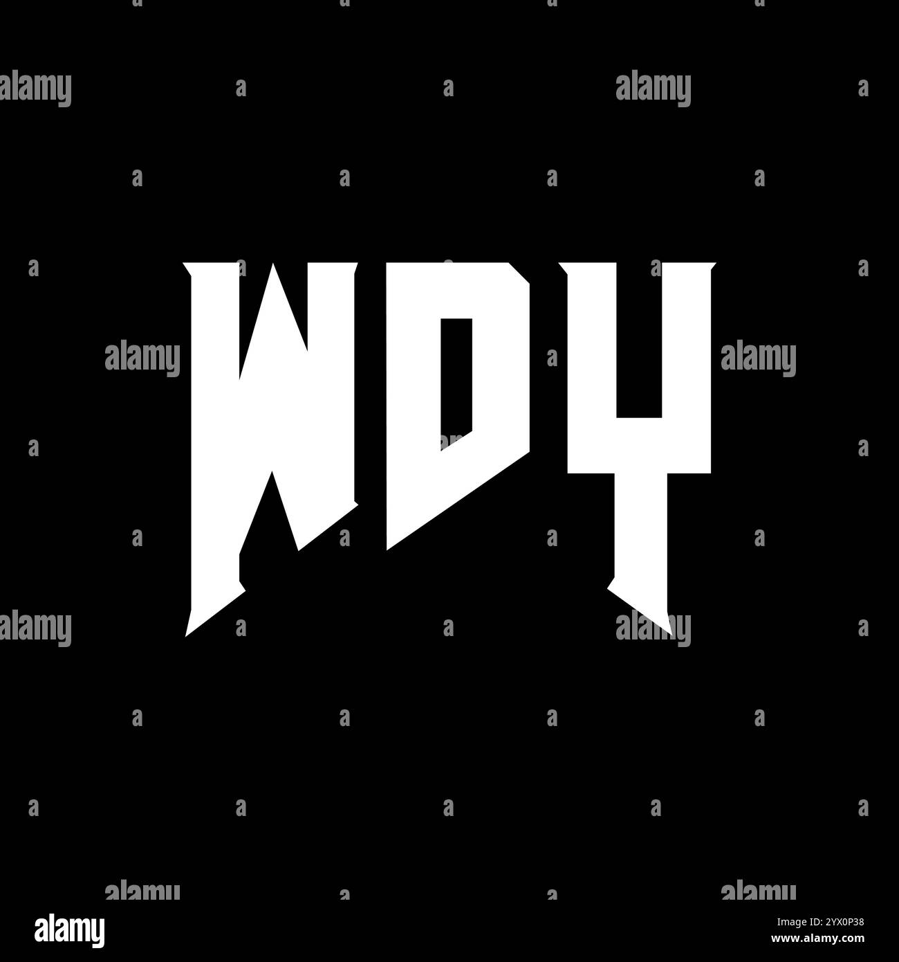 WDY letter logo design for technology company. WDY logo design black ...