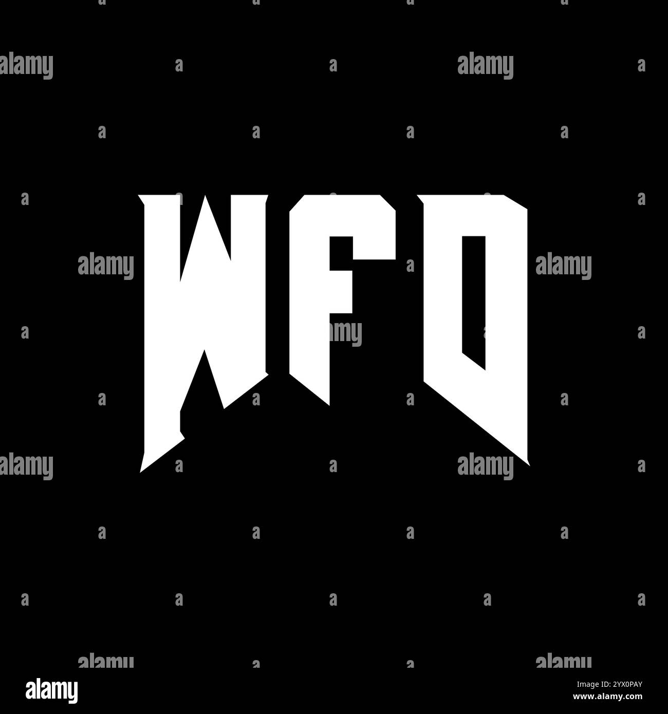 WFD letter logo design for technology company. WFD logo design black ...