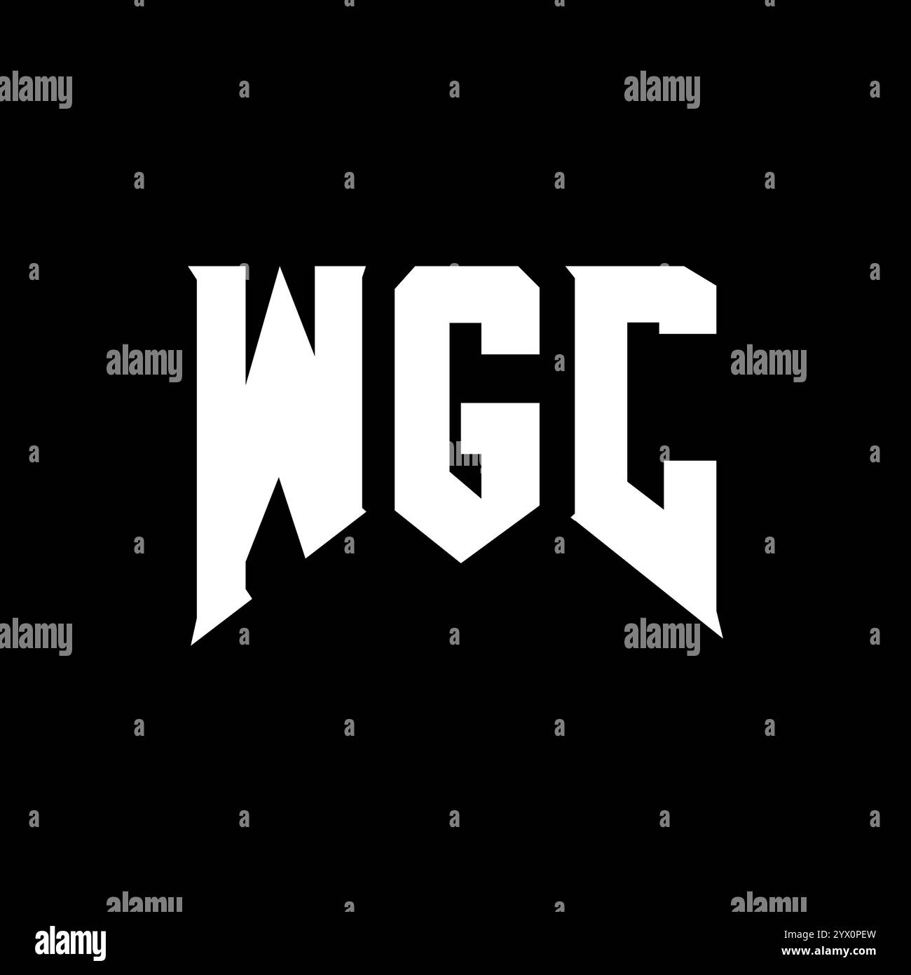 WGC letter logo design for technology company. WGC logo design black ...