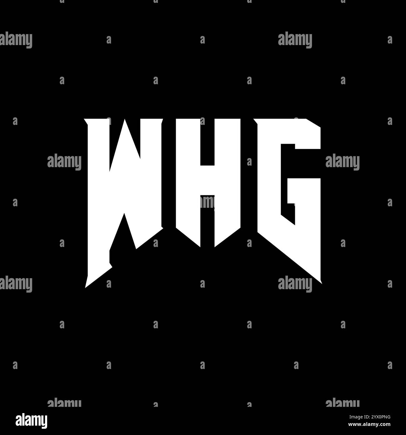 WHG letter logo design for technology company. WHG logo design black ...