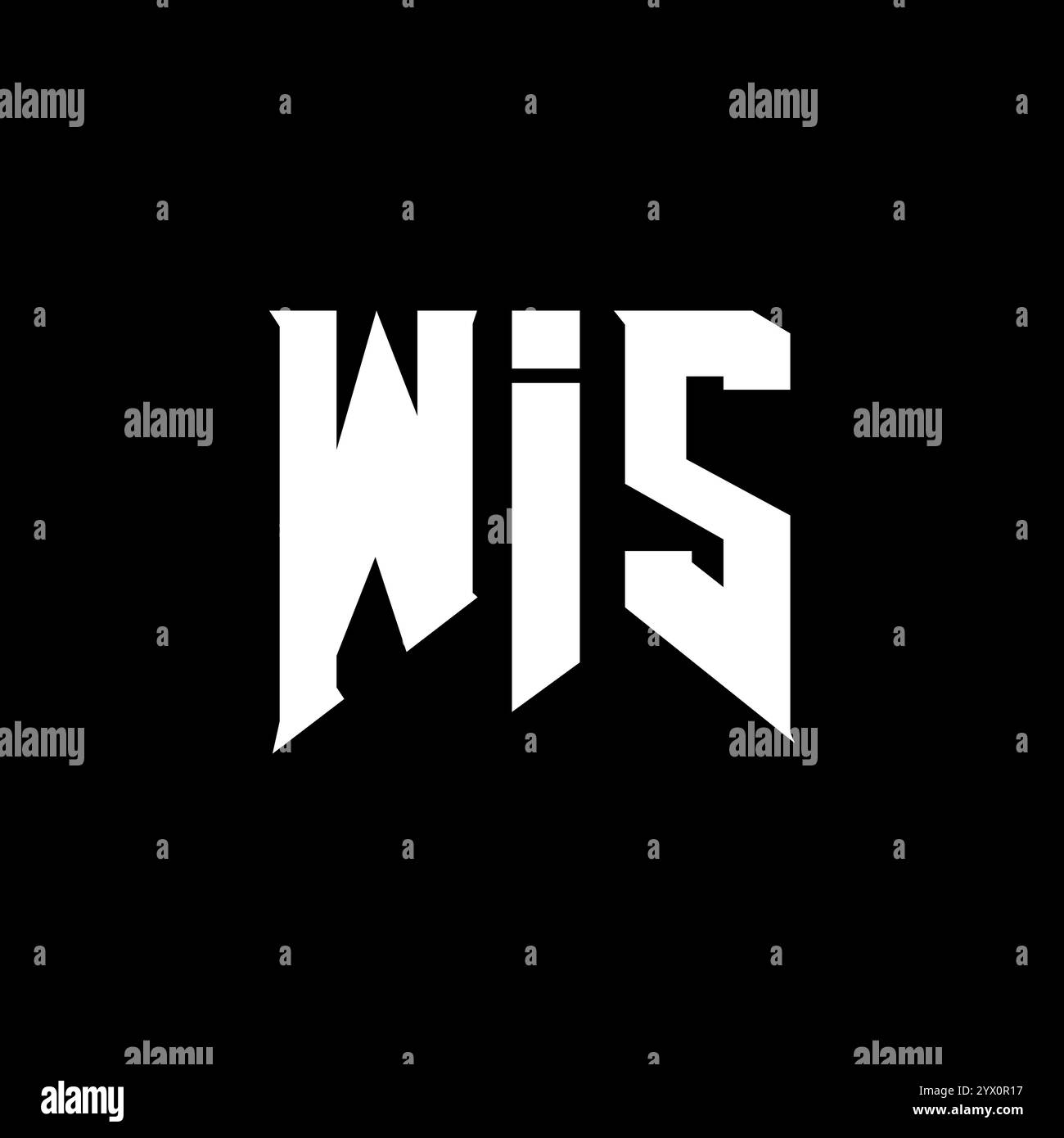 WIS letter logo design for technology company. WIS logo design black ...