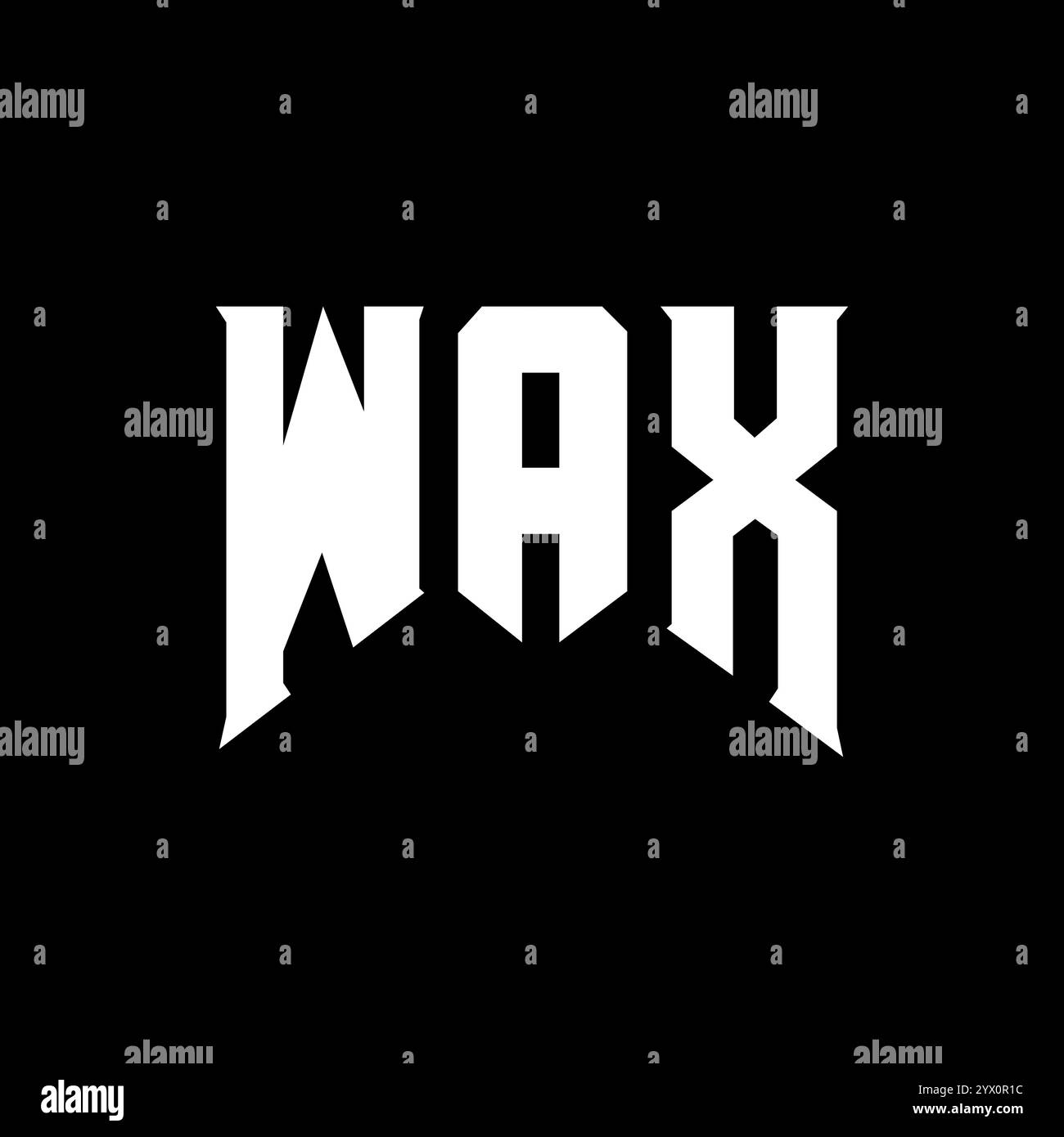 WAX letter logo design for technology company. WAX logo design black ...