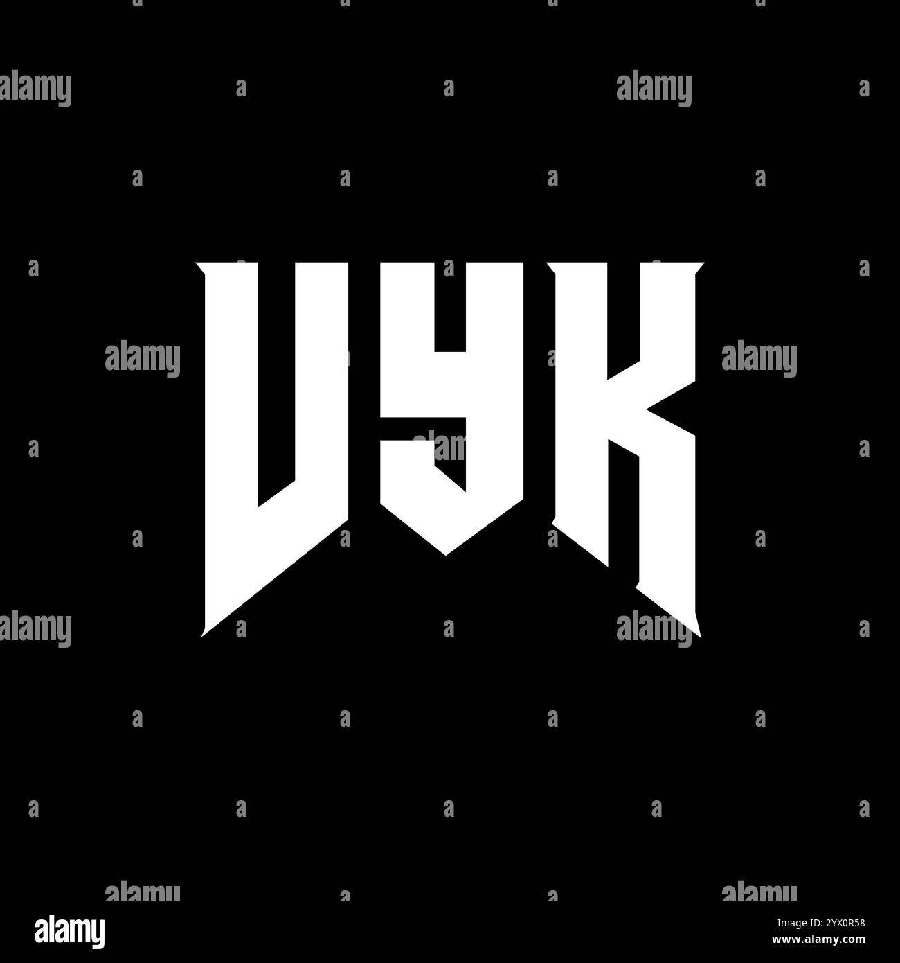 Vyk minimalist logo Stock Vector Images - Alamy