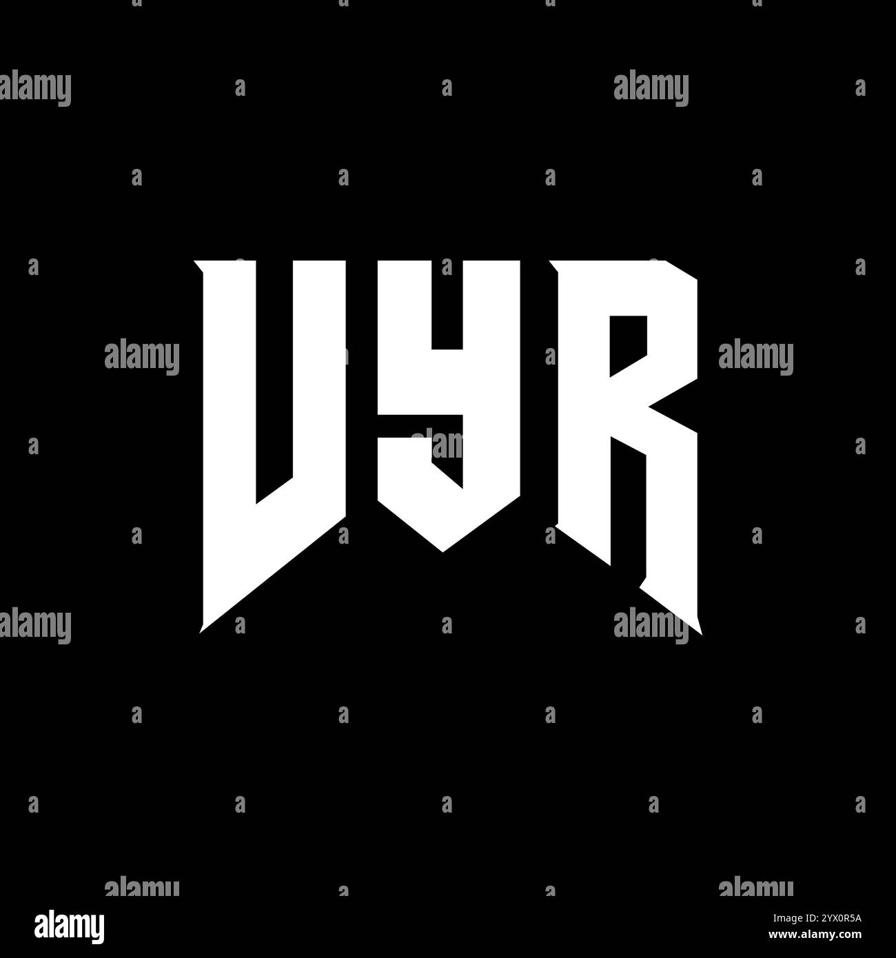 VYR letter logo design for technology company. VYR logo design black ...