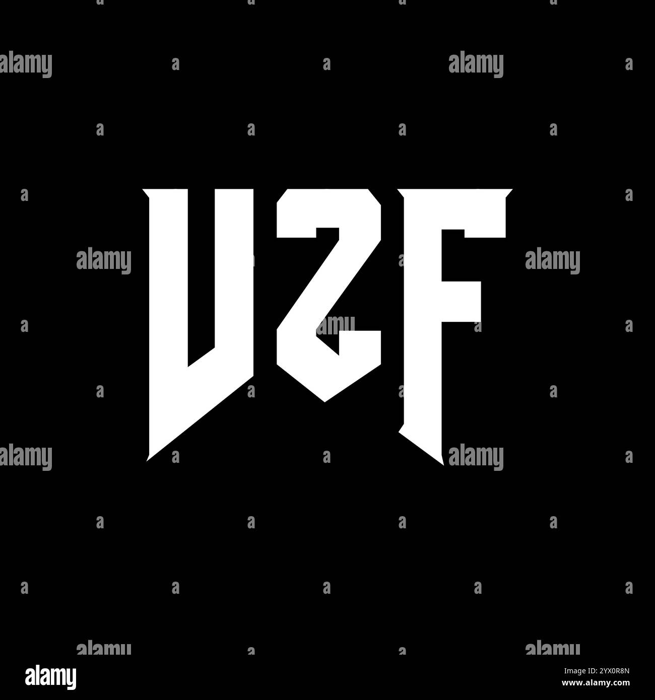 VZF letter logo design for technology company. VZF logo design black ...