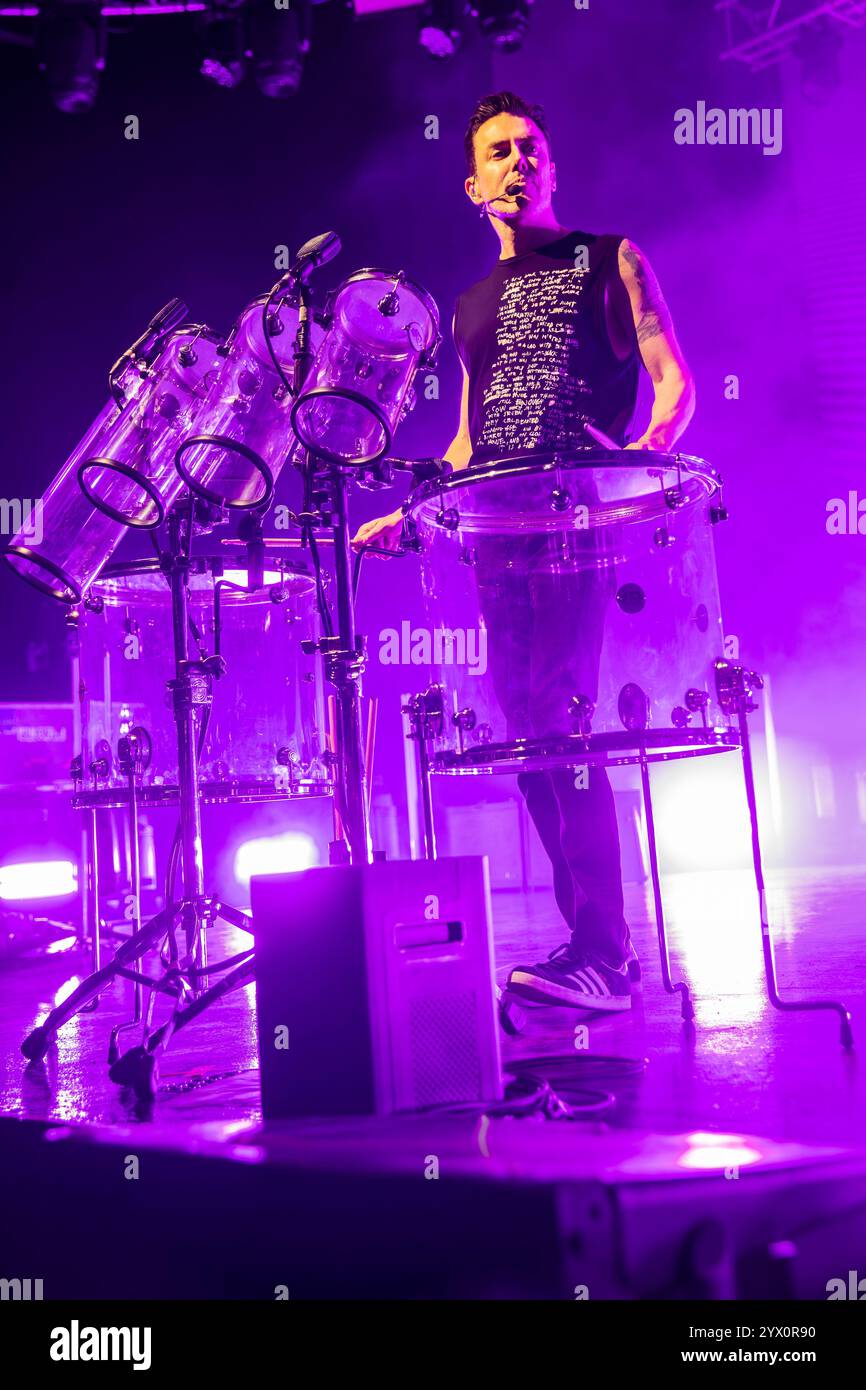 Milan Italy. 11th dec 2024. The Irish band THE SCRIPT performs live on ...