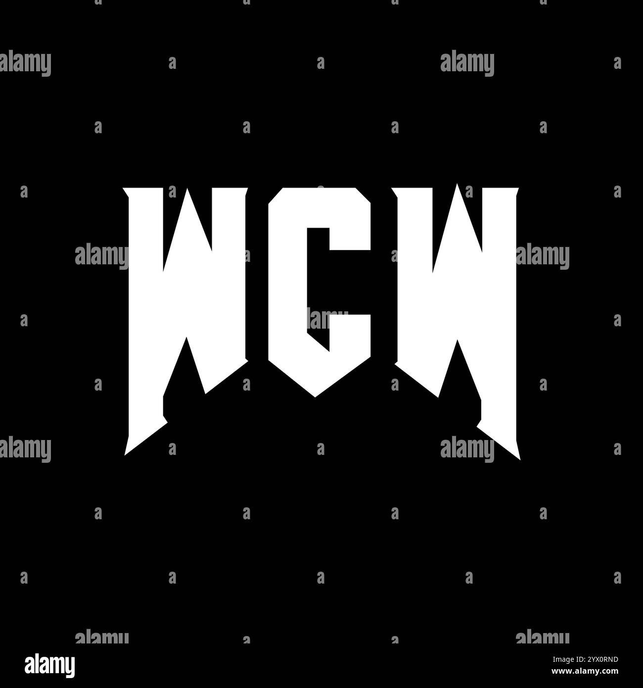 WCW letter logo design for technology company. WCW logo design black ...