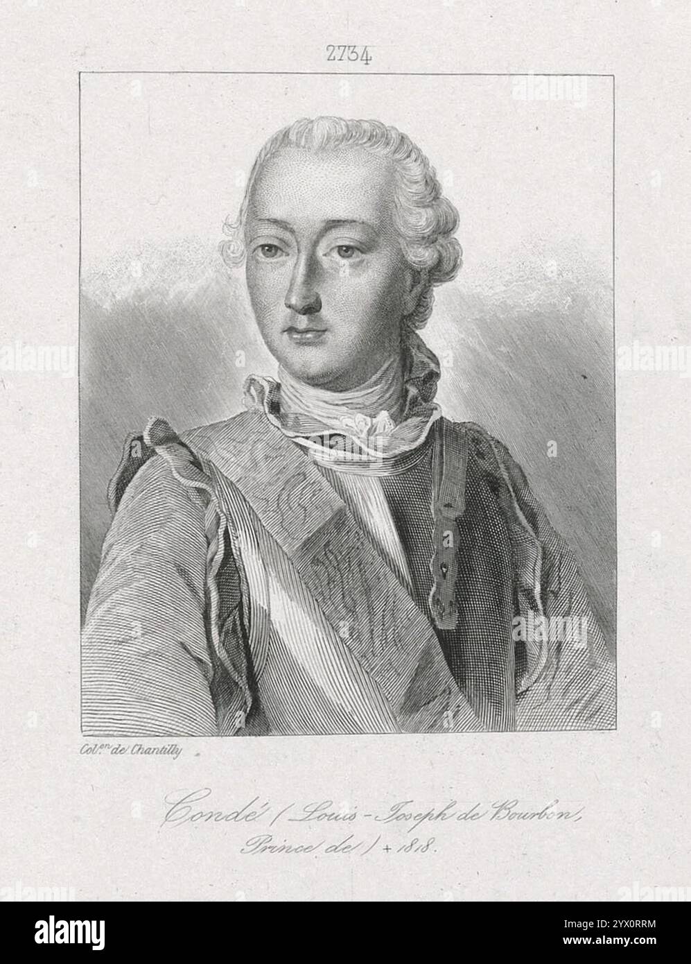 Conde (Louis-Joseph de Bourbon Prince de Stock Photo - Alamy