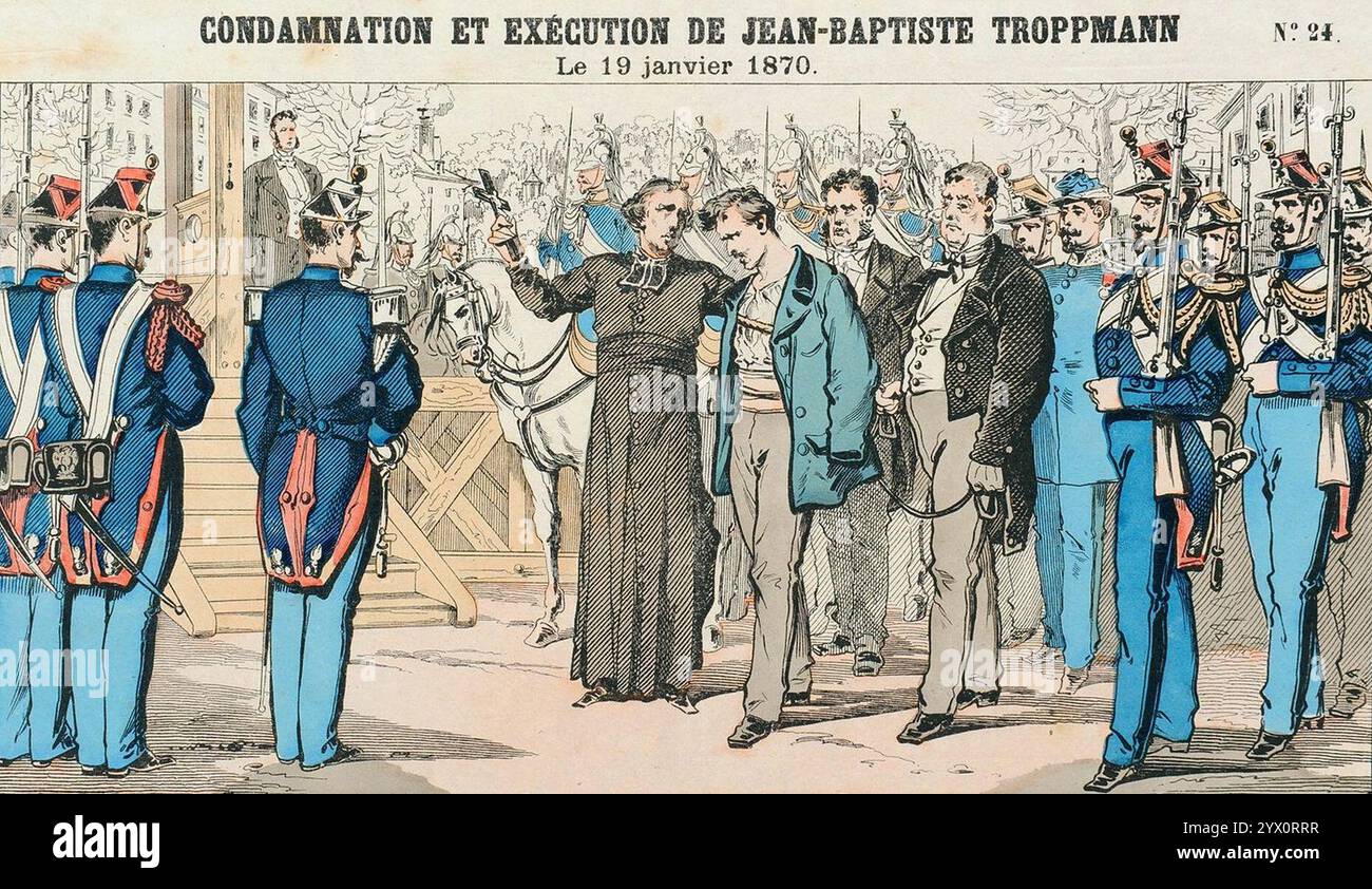 Condamnation et exécution de Jean-Baptiste Troppmann Stock Photo - Alamy