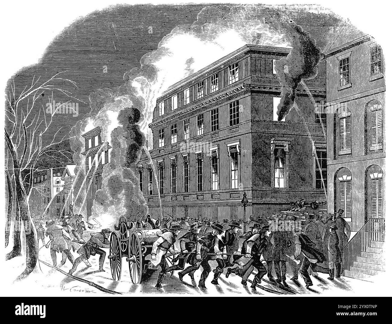 Conflagration of the Assembly Building, Corner of Tenth and George ...