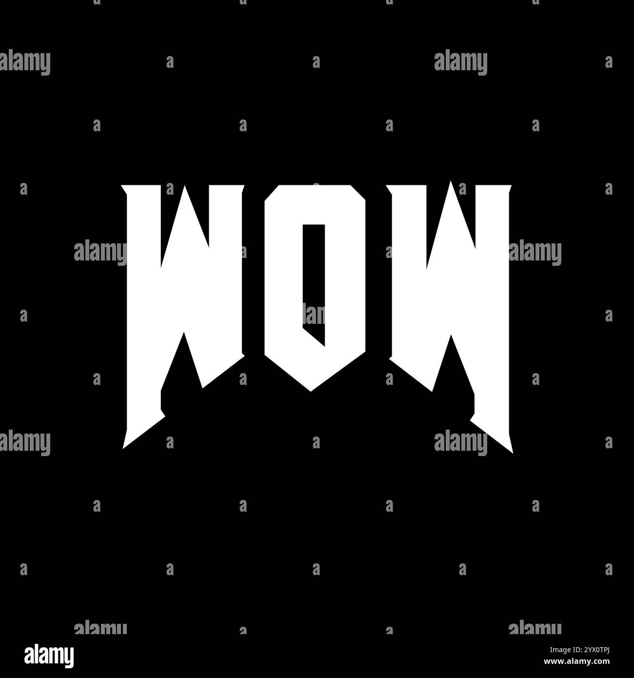 WOW letter logo design for technology company. WOW logo design black ...