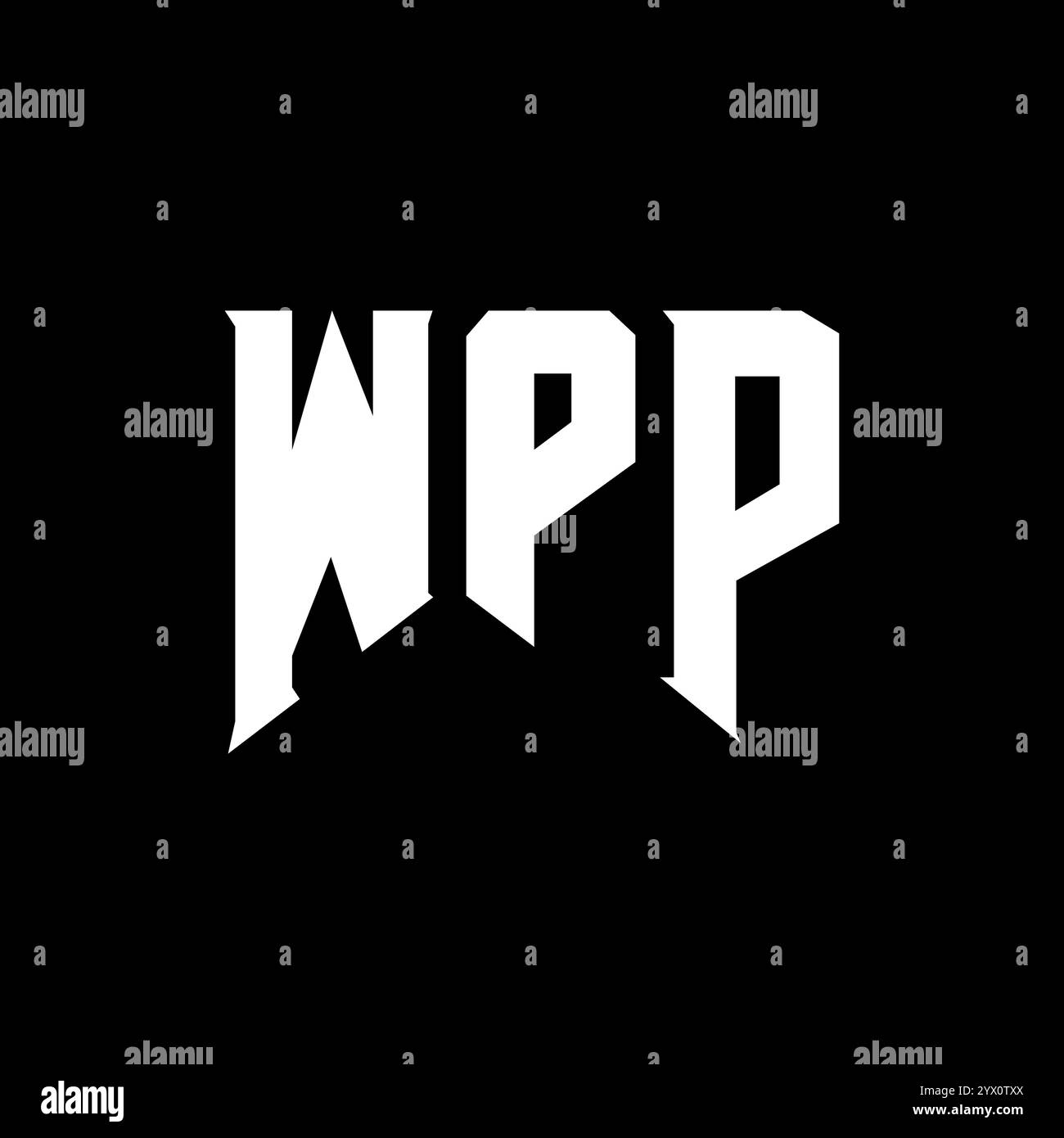WPP letter logo design for technology company. WPP logo design black ...