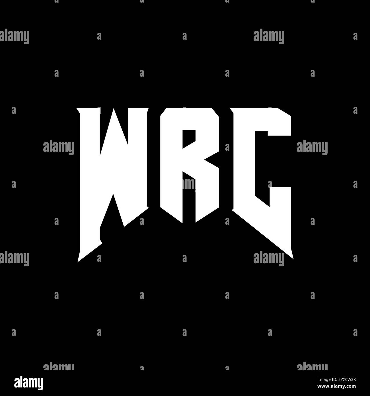 WRC letter logo design for technology company. WRC logo design black ...