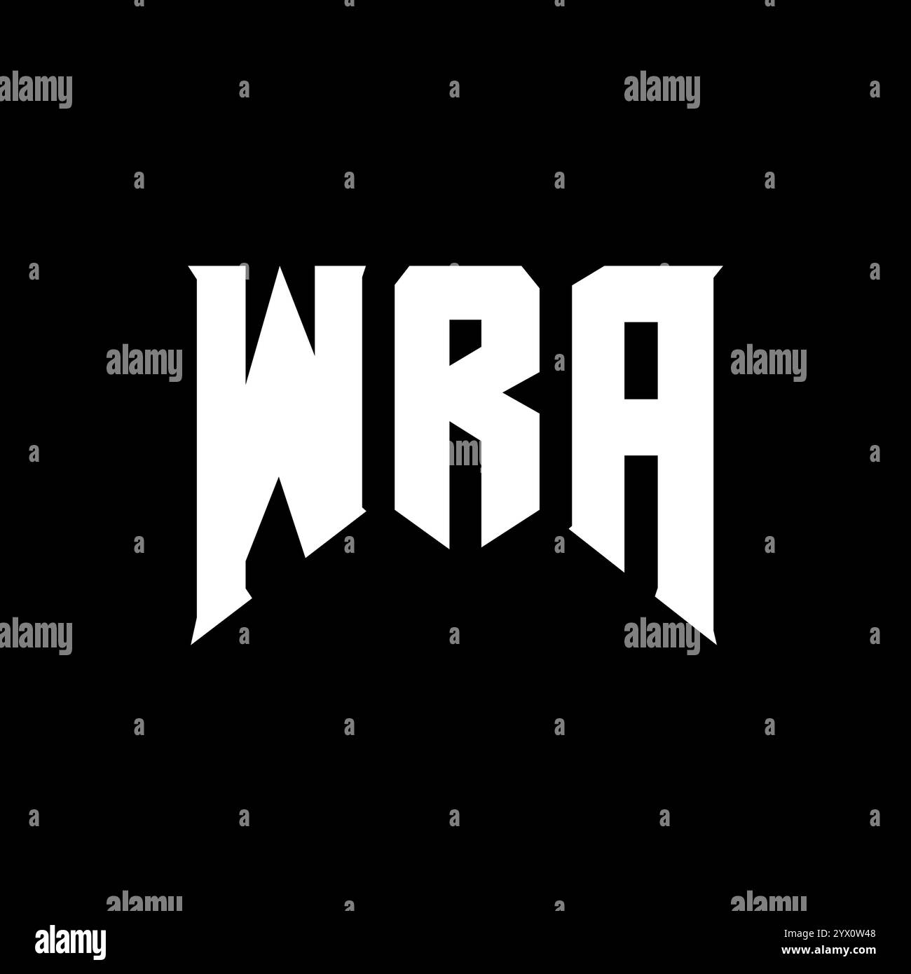 WRA letter logo design for technology company. WRA logo design black ...