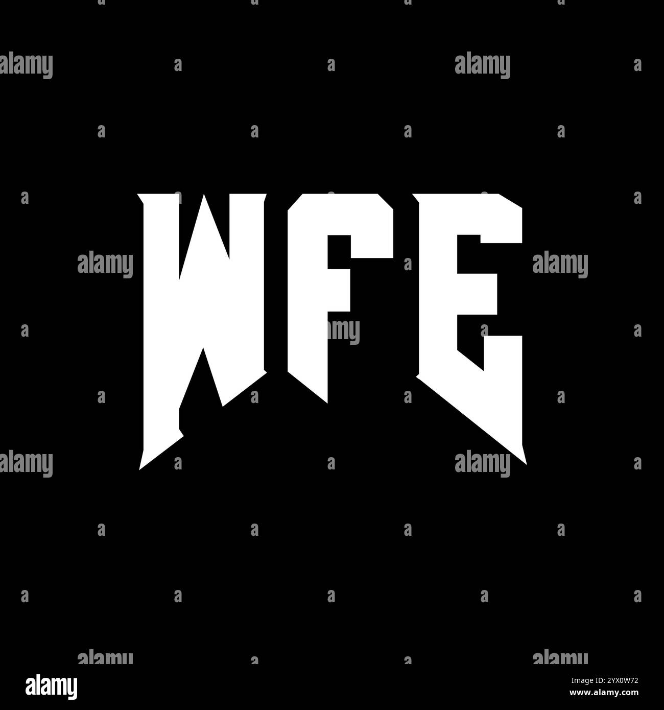 WFE letter logo design for technology company. WFE logo design black ...