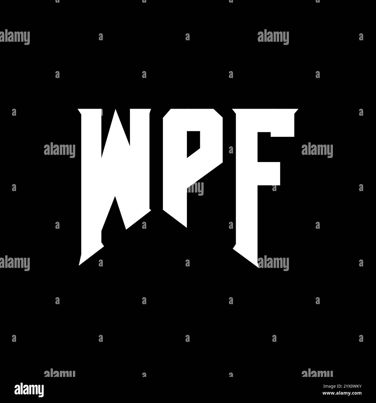 Wpf Letter Logo Design For Technology Company Wpf Logo Design Black