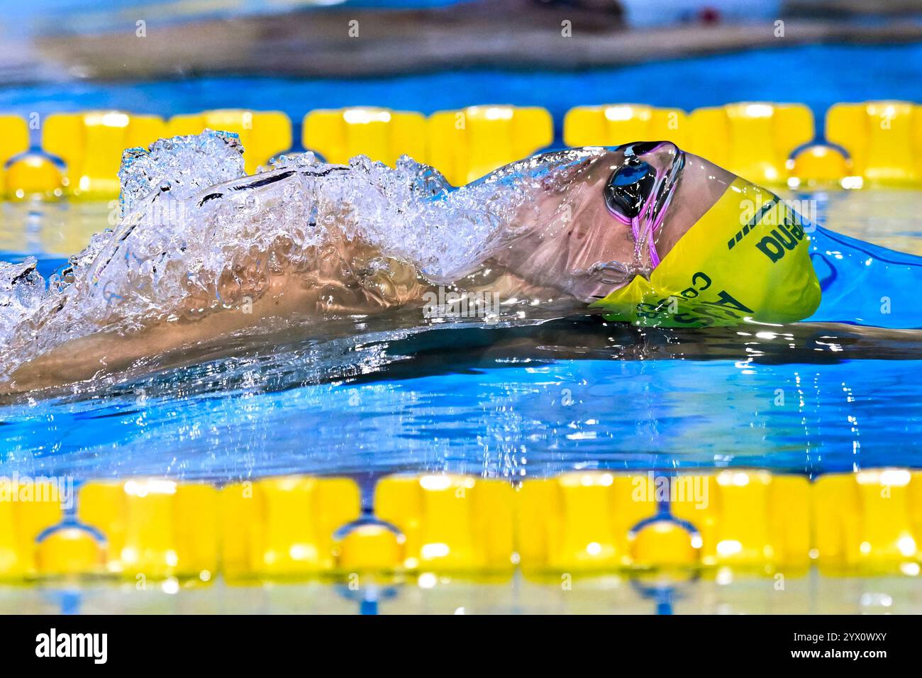 Isaac Cooper of Australia competes in the 50m Backstroke Men Semifinal ...