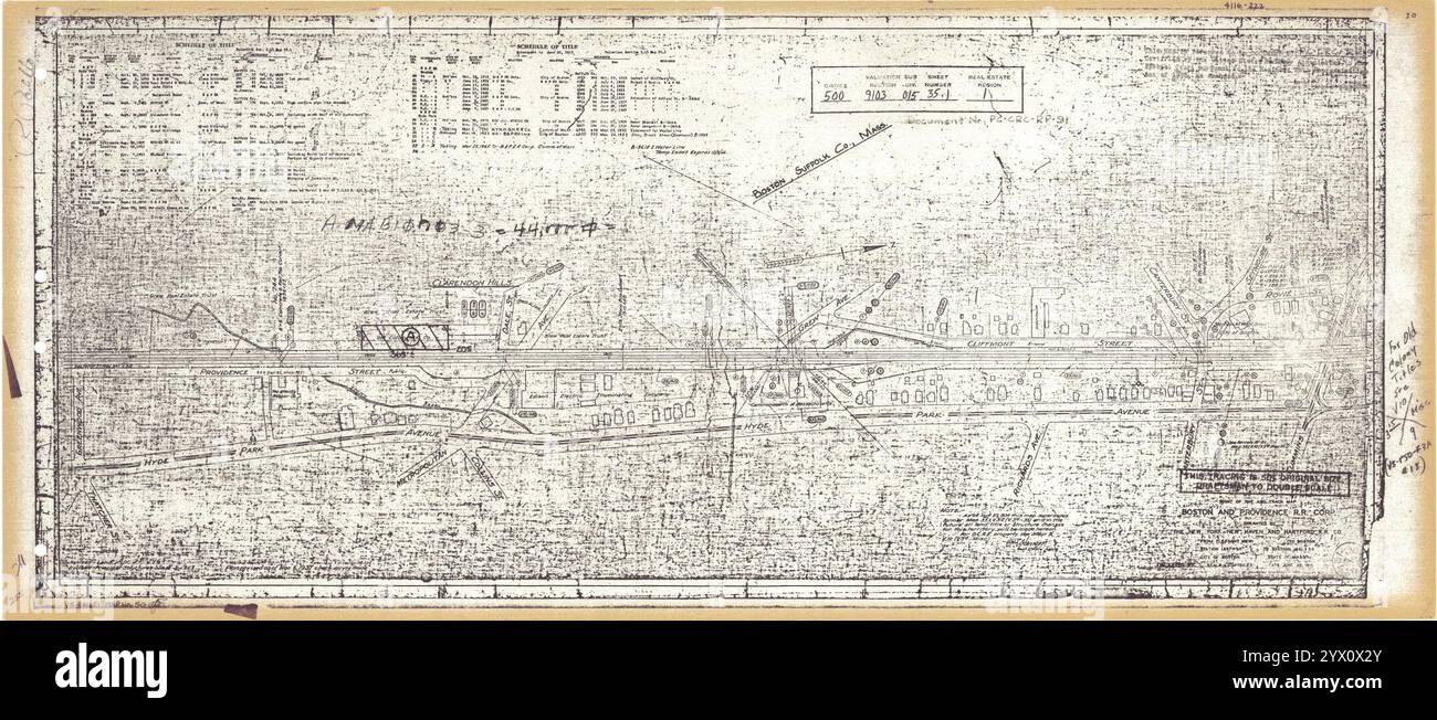 Conrail Property Transfer Maps Stock Photo - Alamy