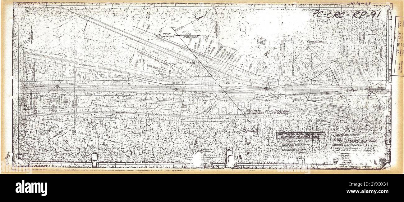 Conrail Property Transfer Maps Stock Photo - Alamy