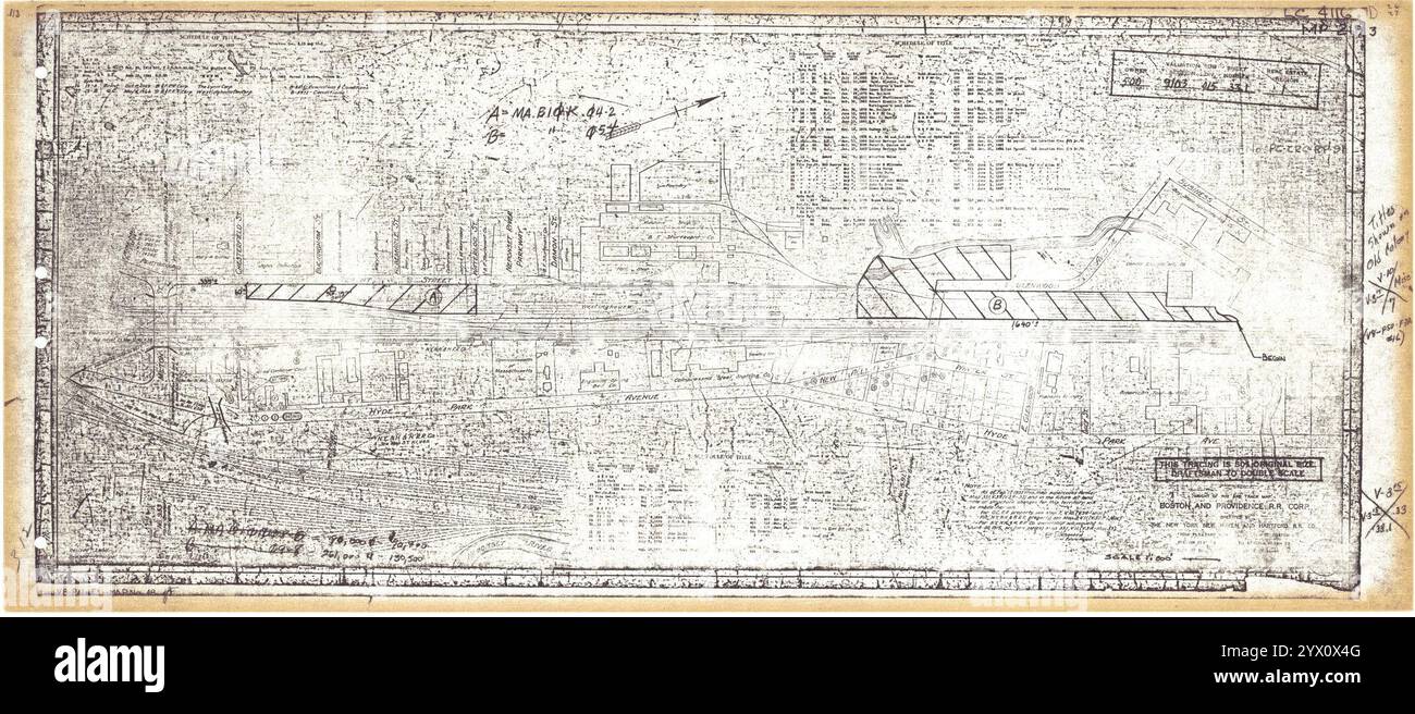 Conrail Property Transfer Maps Stock Photo - Alamy