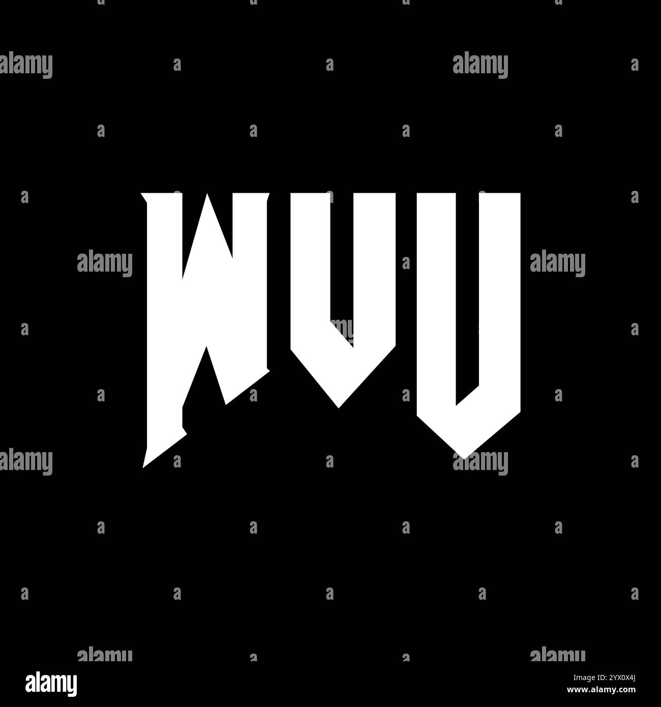 WVU letter logo design for technology company. WVU logo design black ...