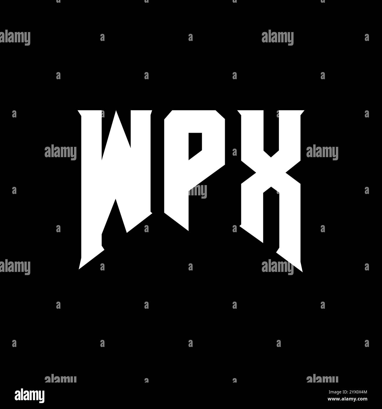 WPX letter logo design for technology company. WPX logo design black ...