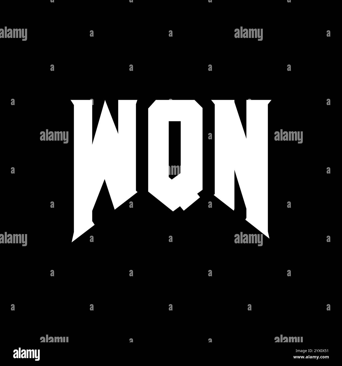 WQN letter logo design for technology company. WQN logo design black ...