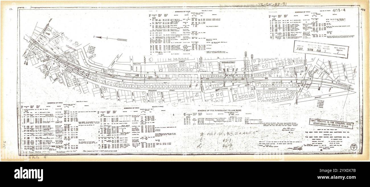 Conrail Property Transfer Maps Stock Photo - Alamy