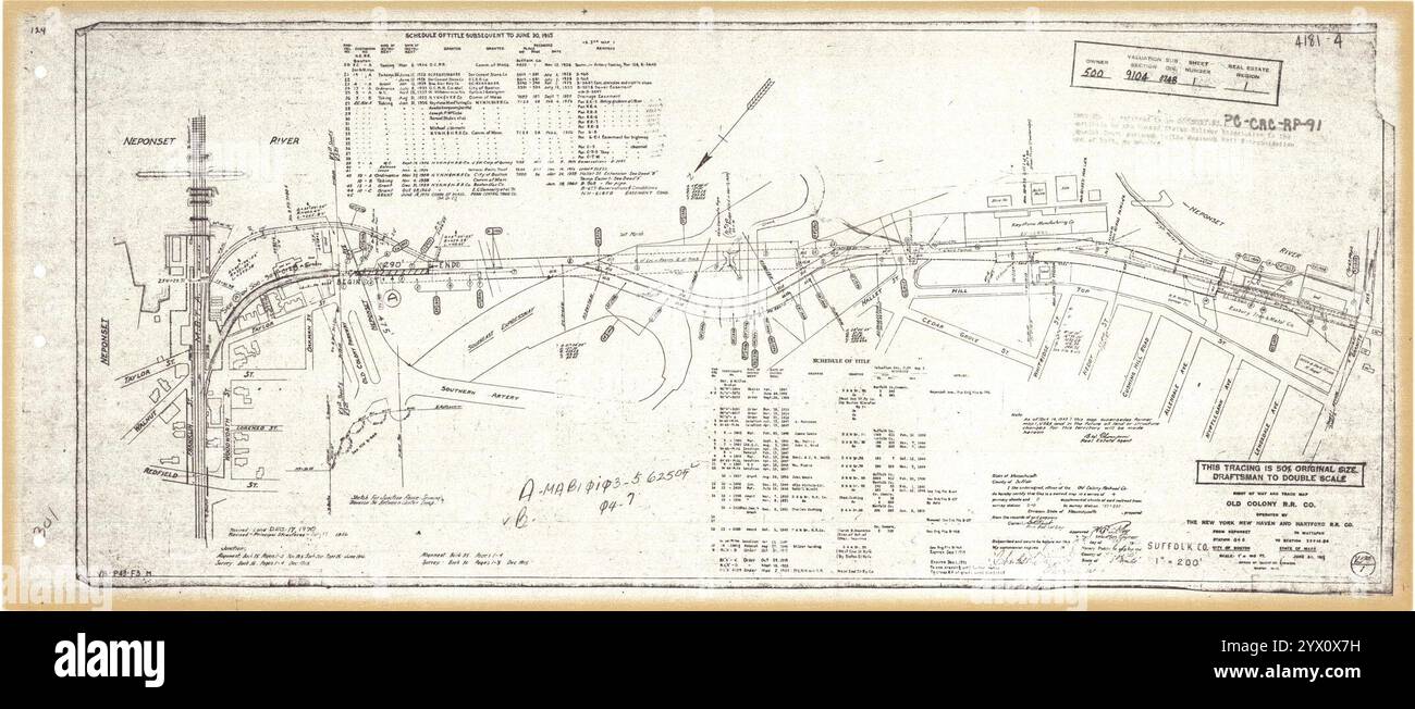 Conrail Property Transfer Maps Stock Photo - Alamy