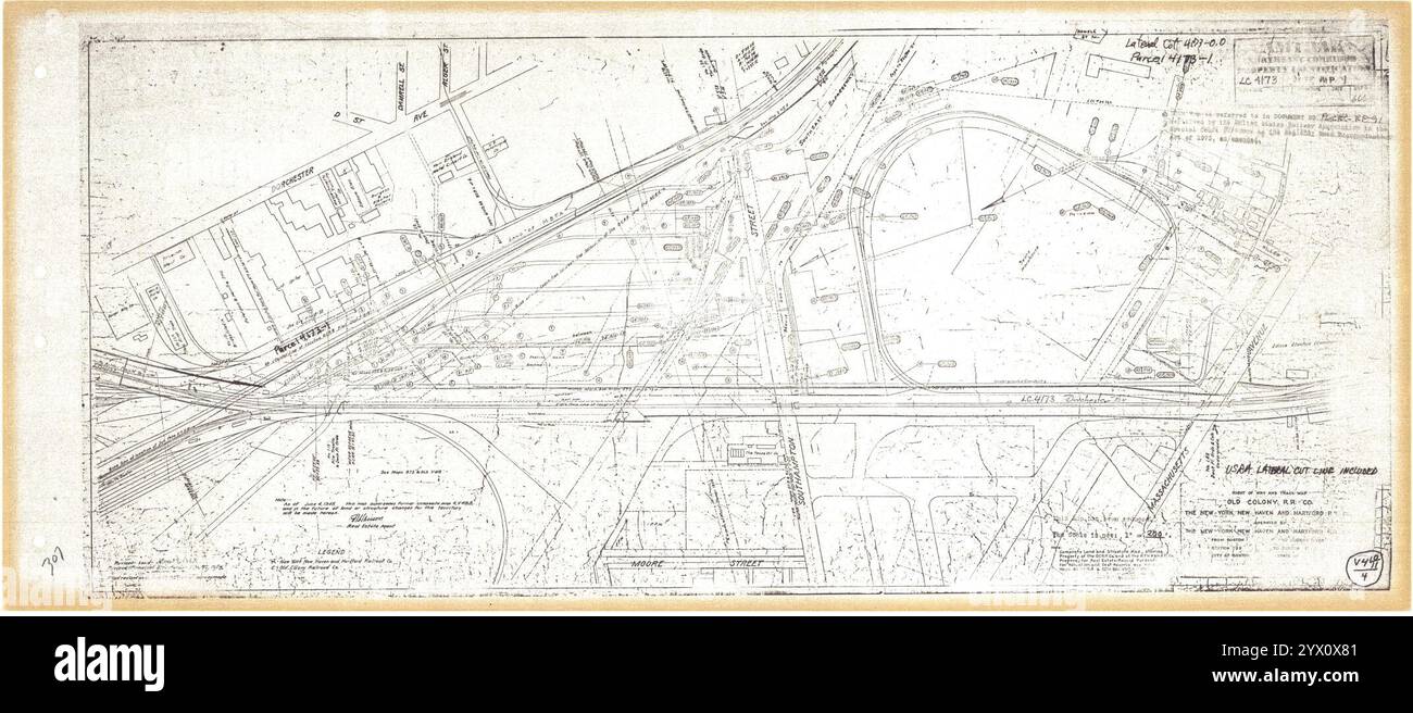 Conrail Property Transfer Maps Stock Photo - Alamy